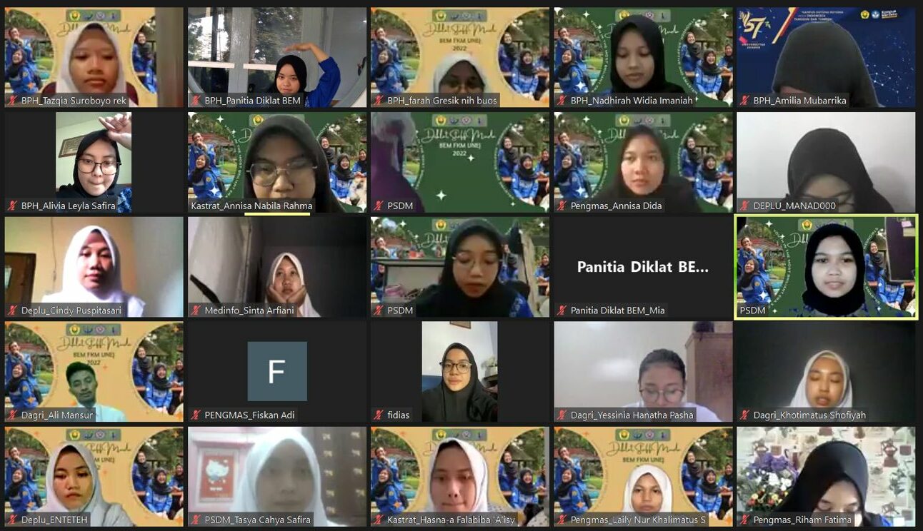 Pendidikan dan Pelatihan Badan Eksekutif Mahasiswa 2022: “Create a Stronger, Adaptive and ...